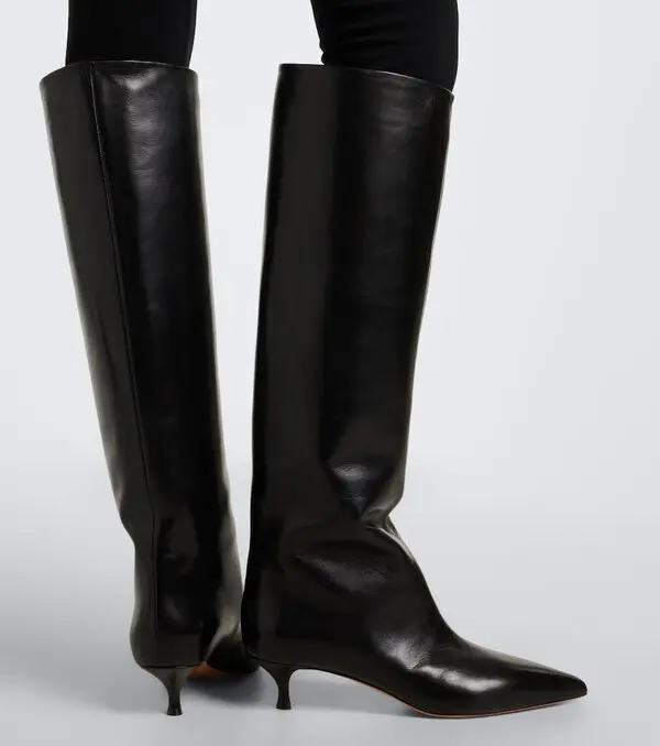 Le Monde Beryl Le Monde Béryl Babouche Leather Knee-high Boots