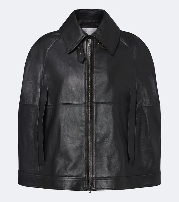 7 For All Mankind Leather Cape