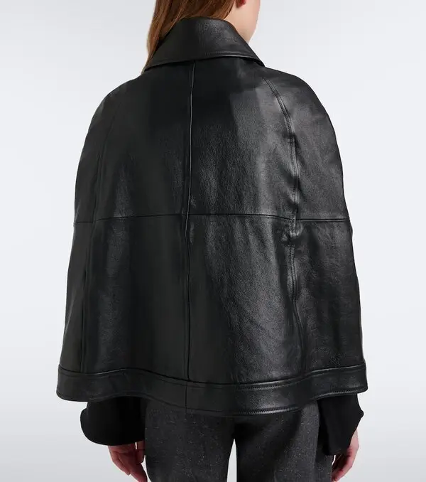 7 For All Mankind Leather Cape