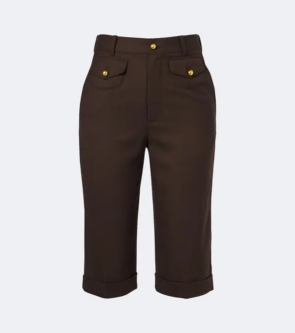 XU ZHI Wool Capri Pants