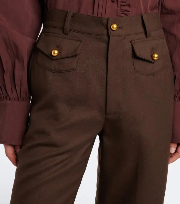 XU ZHI Wool Capri Pants