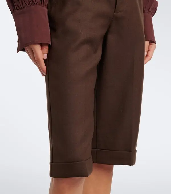 XU ZHI Wool Capri Pants