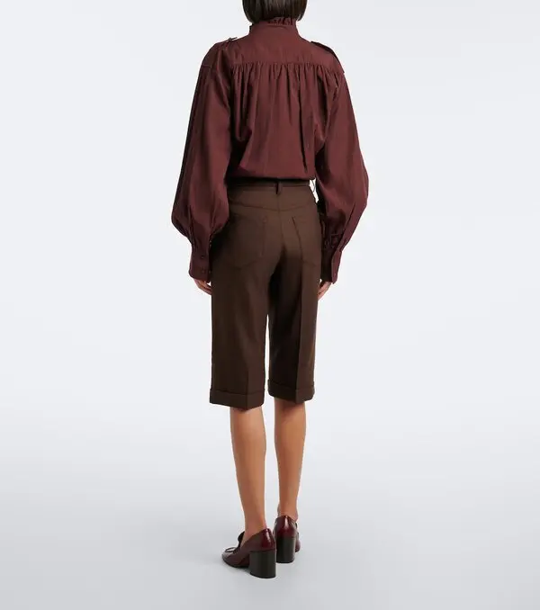 XU ZHI Wool Capri Pants