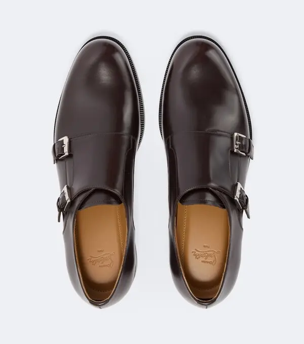 CHRISTIAN LOUBOUTIN Dandydeco Leather Monk Strap Shoes