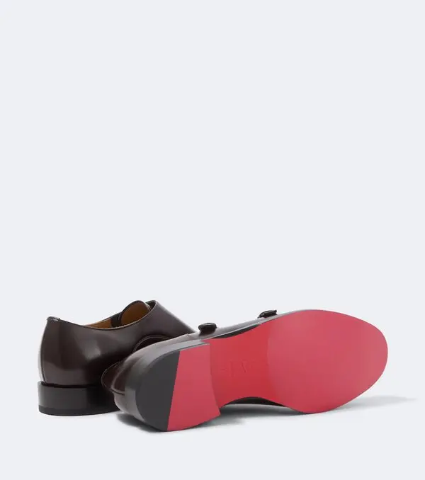CHRISTIAN LOUBOUTIN Dandydeco Leather Monk Strap Shoes