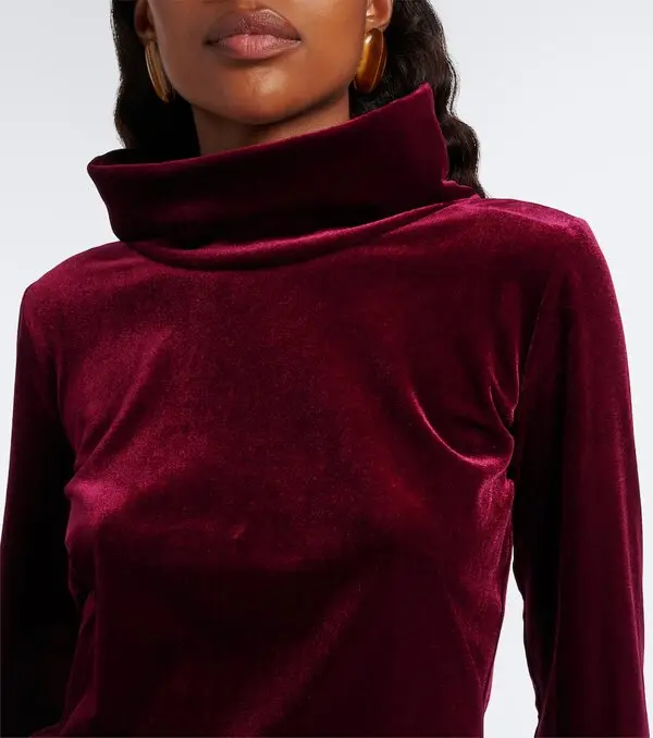 Dorothee Schumacher Velvet High-neck Top