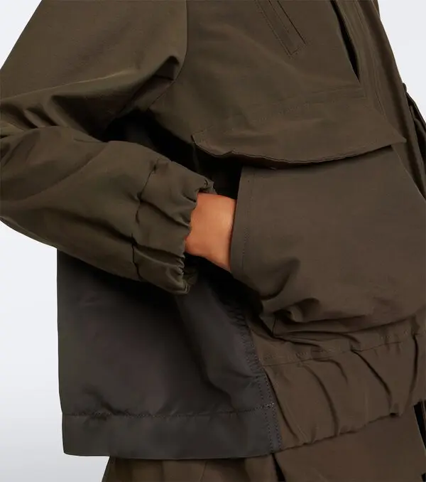 Sacai Cotton-blend Blouson Jacket - Brown