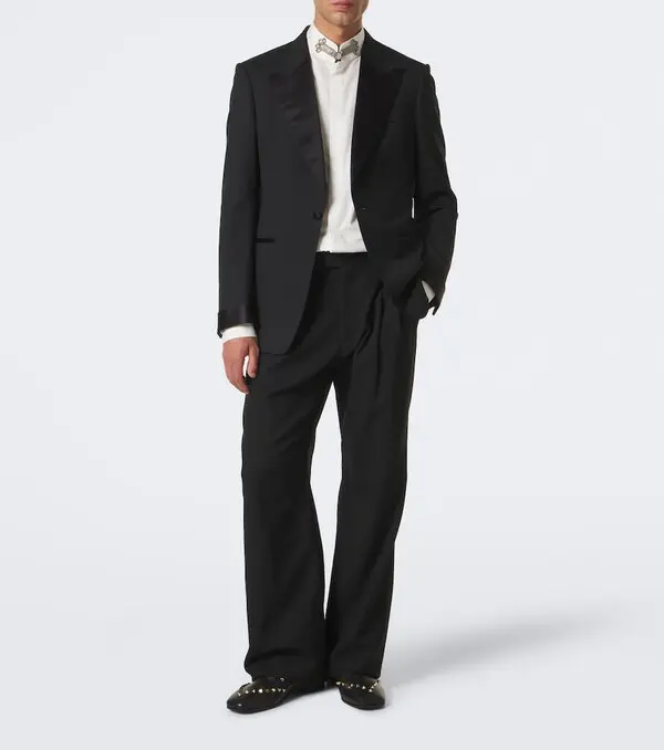 Valentino Garavani Embellished Cotton Poplin Shirt