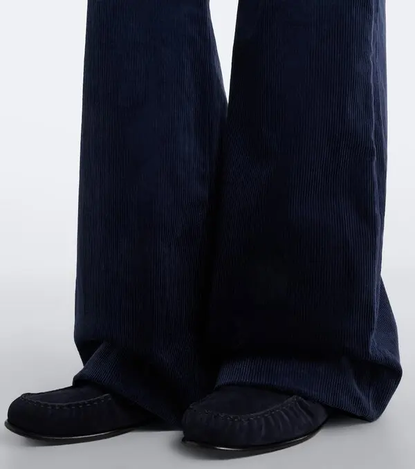 Veronica Beard Cotton Corduroy Wide-leg Pants