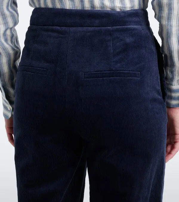 Veronica Beard Cotton Corduroy Wide-leg Pants