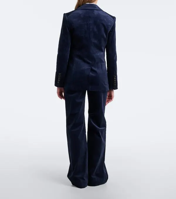 Veronica Beard Cotton Corduroy Wide-leg Pants