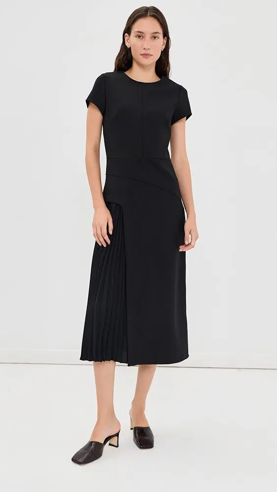 Proenza Schouler Ria Dress In Bonded Wool