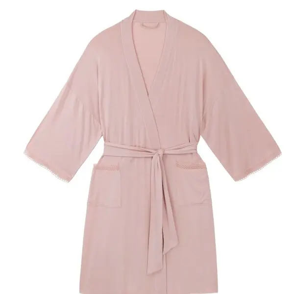 MAMU DREAM Lace-trimmed Modal Jersey Kimono