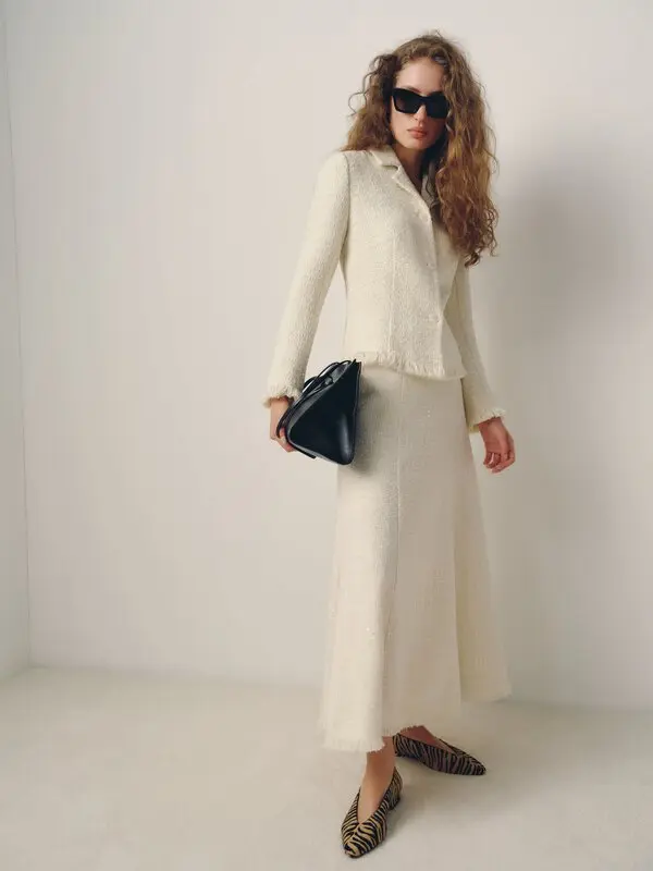REFORMATION Clove Skirt - Ivory