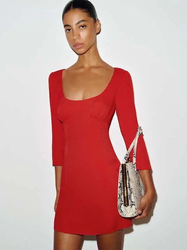 REFORMATION Emmerson Dress - Red