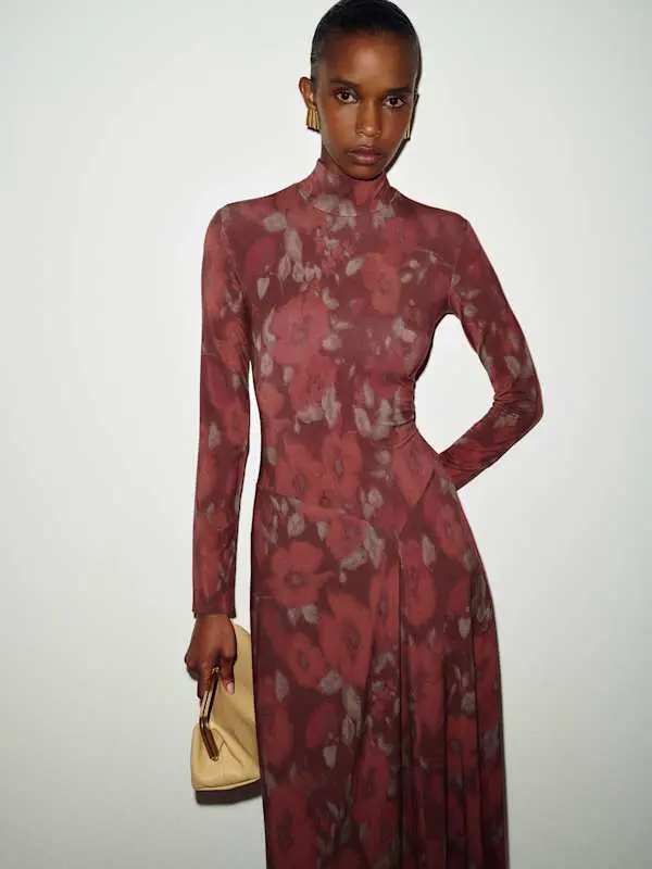 REFORMATION Laurence Knit Dress - Red
