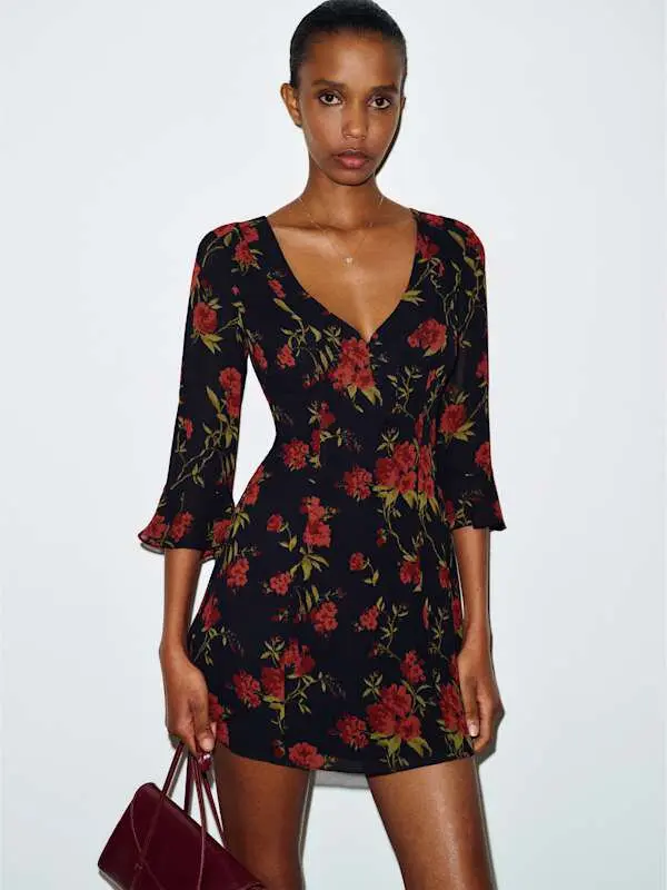 REFORMATION Gracey Dress - Black