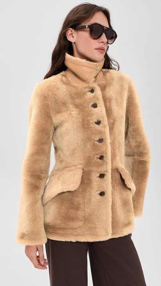 BY MALENE BIRGER Adeline Shearling Jacket