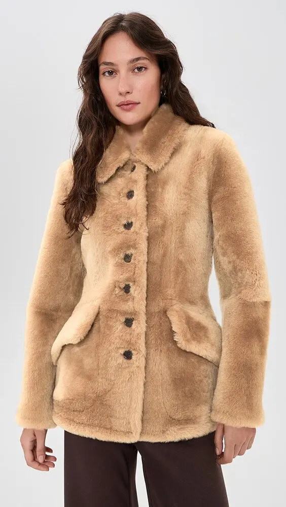 BY MALENE BIRGER Adeline Shearling Jacket