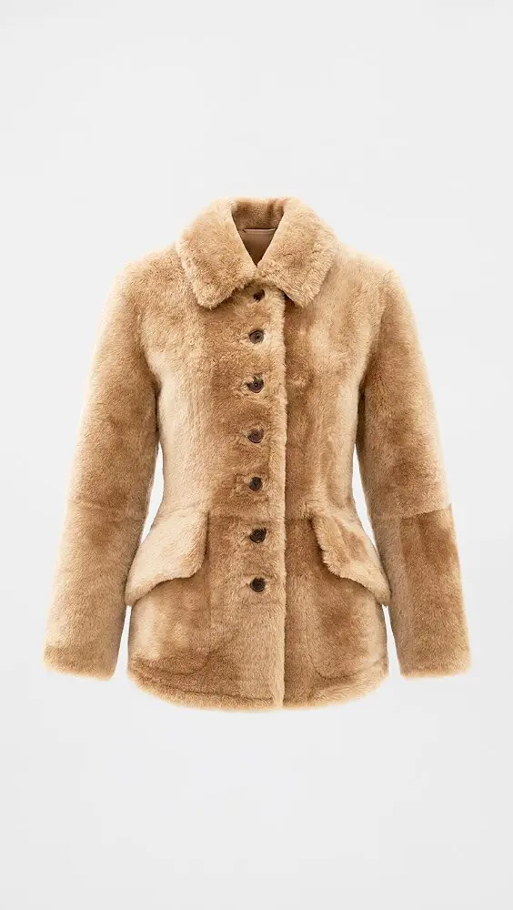 BY MALENE BIRGER Adeline Shearling Jacket