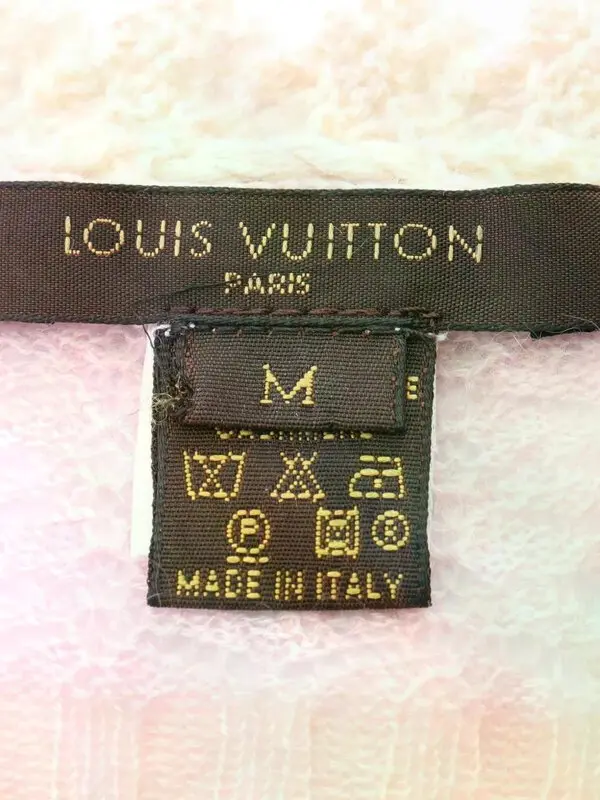 LOUIS VUITTON 2010s Lace-knit Short-sleeve Sweater