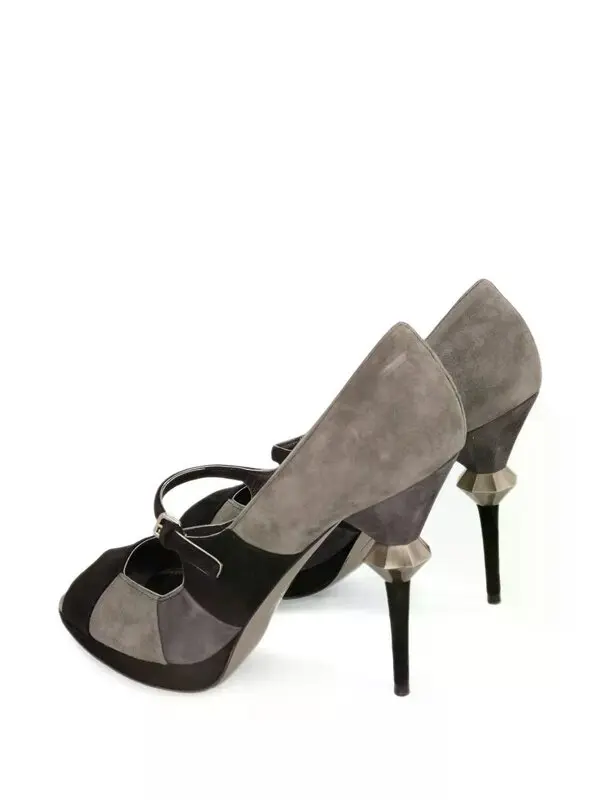 Miu Miu Peep-toe Suede Pumps