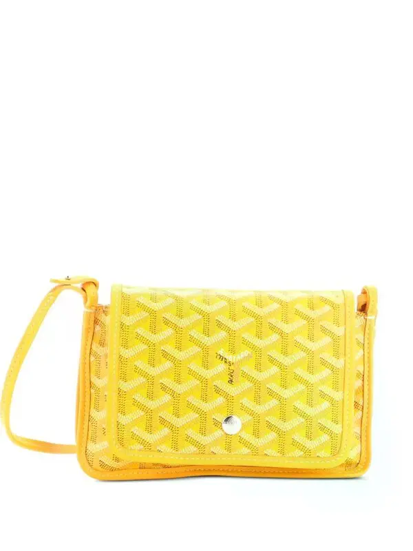 Goyard Plumet Clutch Wallet Coated Canvas Crossbody Bag - Yellow