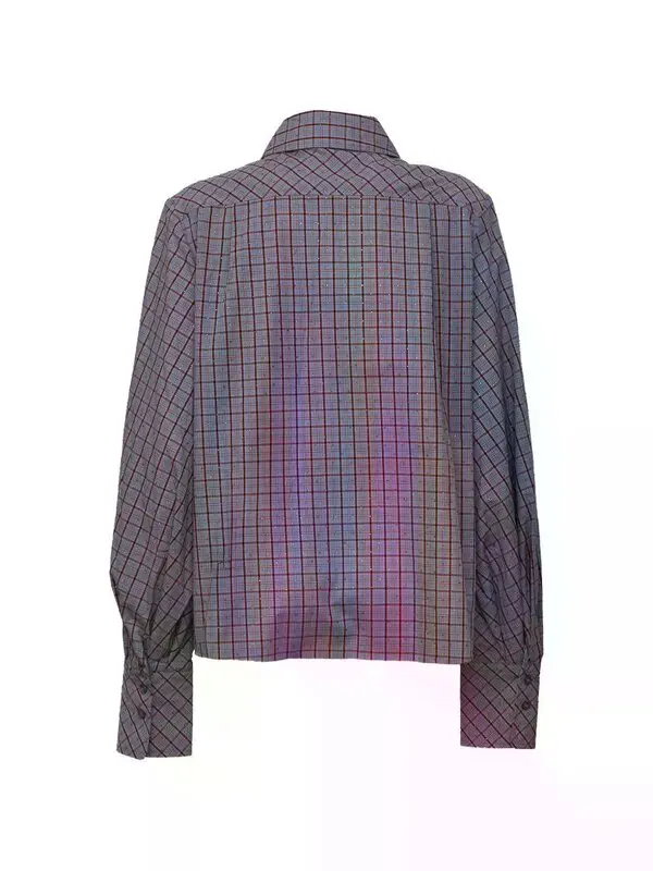 Essentiel Antwerp Check Voluminous-sleeve Shirt