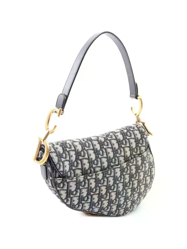 Dior 2010s Oblique Saddle Shoulder Bag