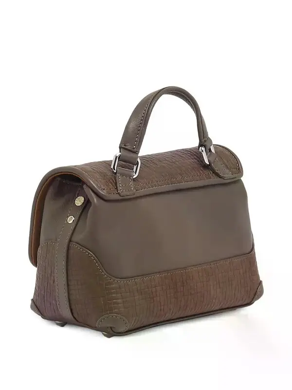 ZANELLATO Postina Woven-effect Shoulder Bag