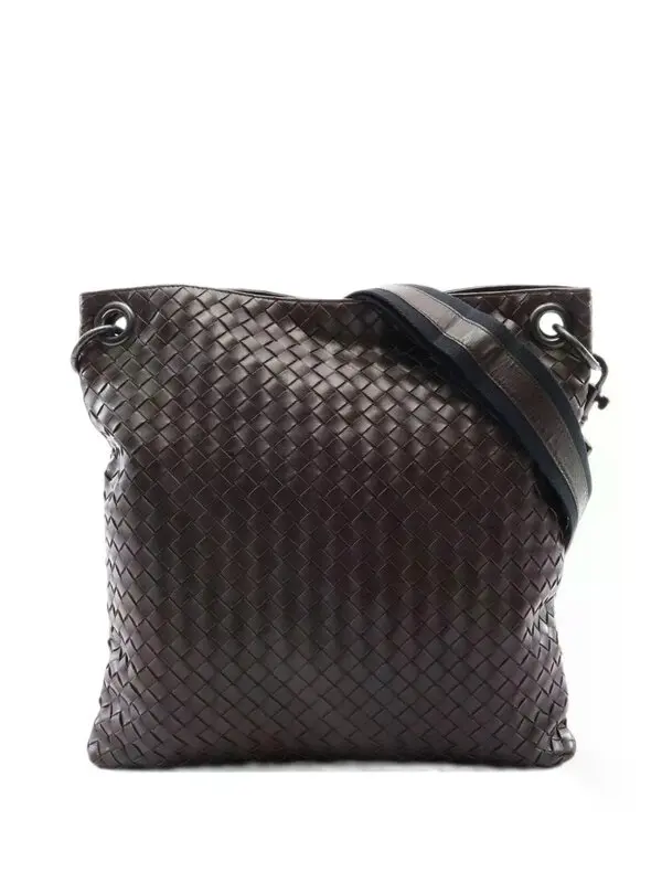 Bottega Veneta 2000s Intrecciato Messenger Bag