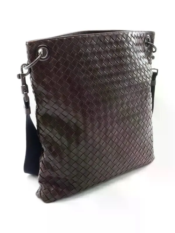Bottega Veneta 2000s Intrecciato Messenger Bag