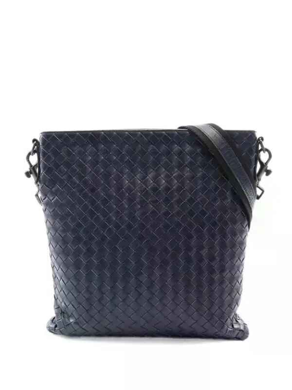 Bottega Veneta 2000s Intrecciato Messenger Bag