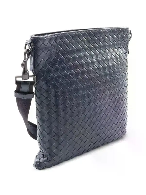 Bottega Veneta 2000s Intrecciato Messenger Bag