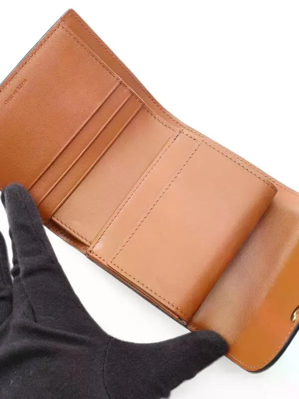 Celine 2010s Small Triomphe Tartan Wallet