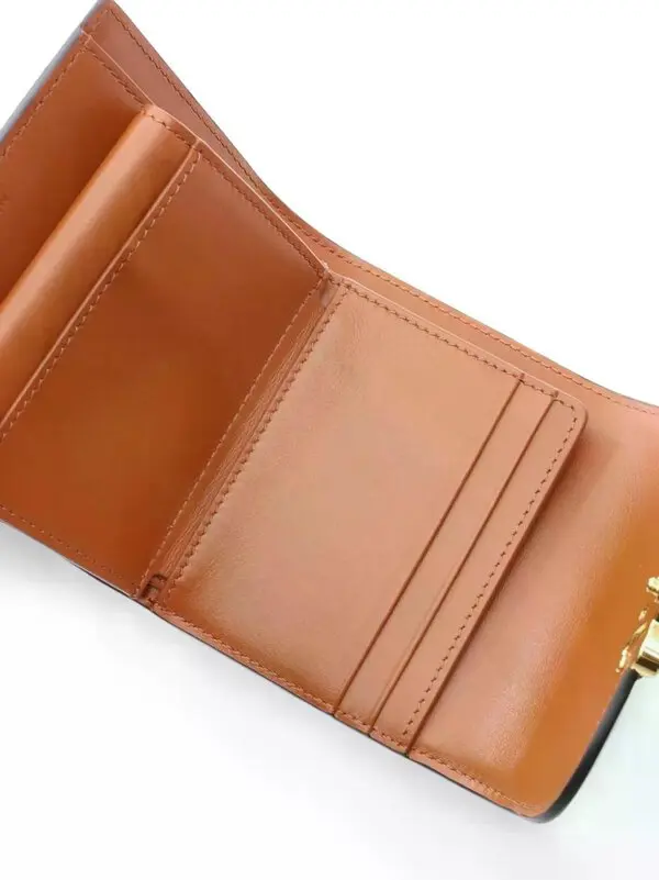 Celine 2010s Small Triomphe Tartan Wallet