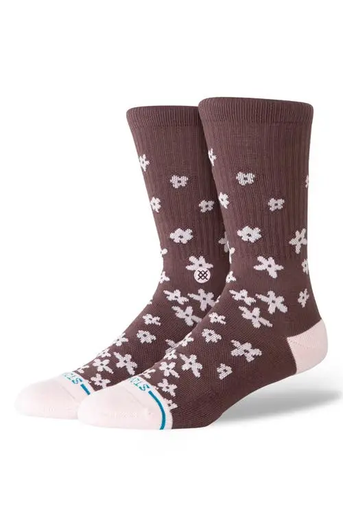 Stance Floral Dreams Crew Socks - Brown