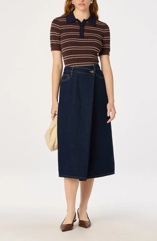 Astr The Label Pearl Midi Skirt