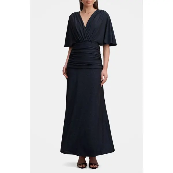 EVER NEW Franca Ruched Maxi Dress