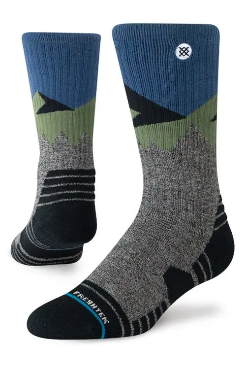 Stance South Face Hike Crew Socks - Black Heather