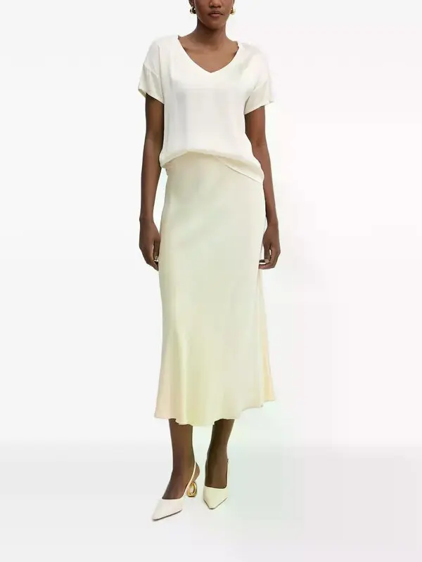 HAVEONE Elasticated A-line Maxi Skirt