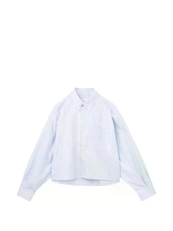 A.p.c. Striped Cropped Shirt
