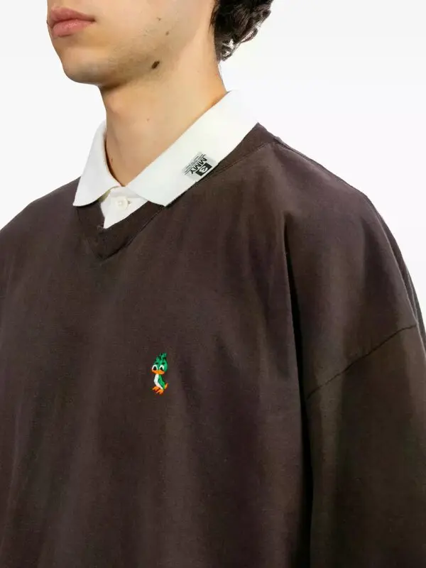 Mihara Yasuhiro Layered-design V-neck T-shirt