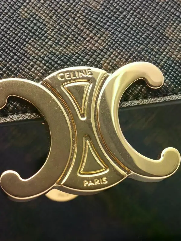 Celine 2010s Triomphe Shoulder Bag