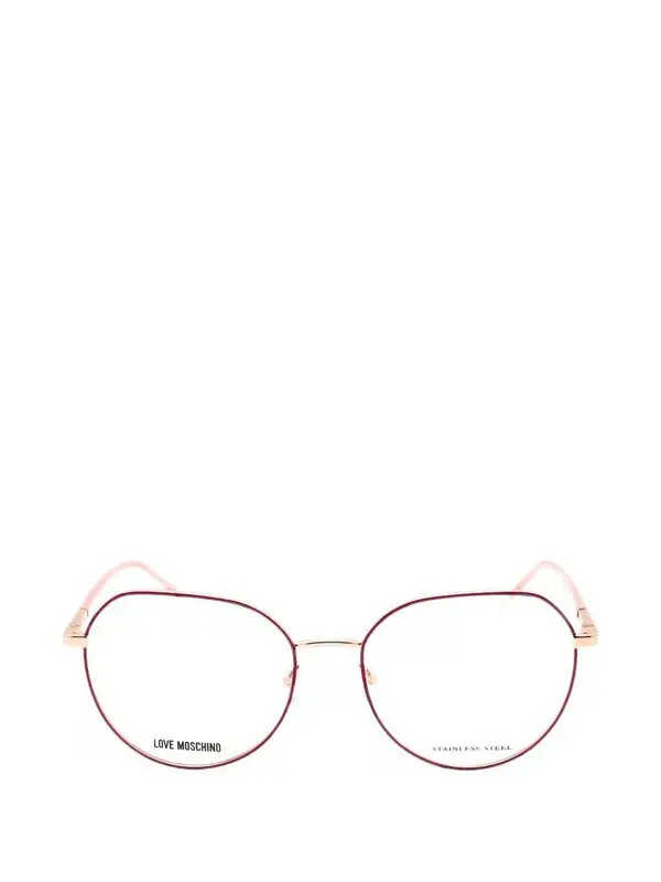 Moschino Round-frame Glasses - Red