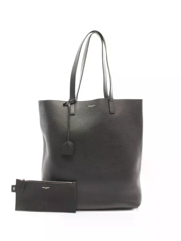 Saint Laurent 2010s Bold Leather Tote Bag