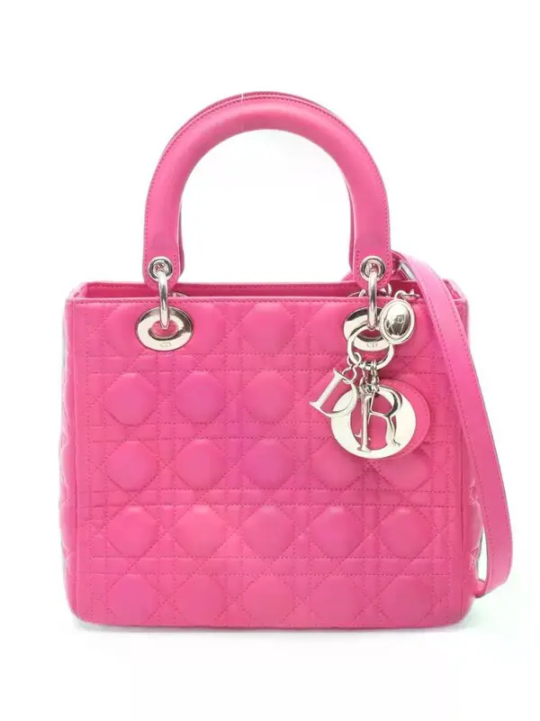 Dior 2000s Medium Lady Cannage Tote Bag