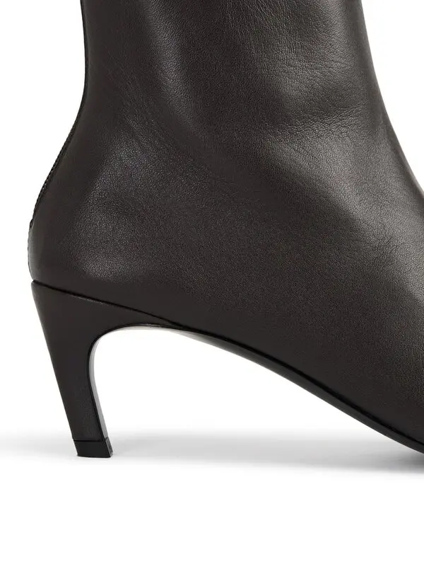 TOTEME Nappa Mid-heel Boots Bark