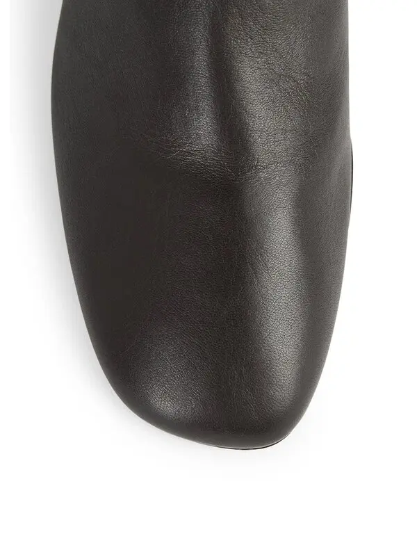TOTEME Nappa Mid-heel Boots Bark