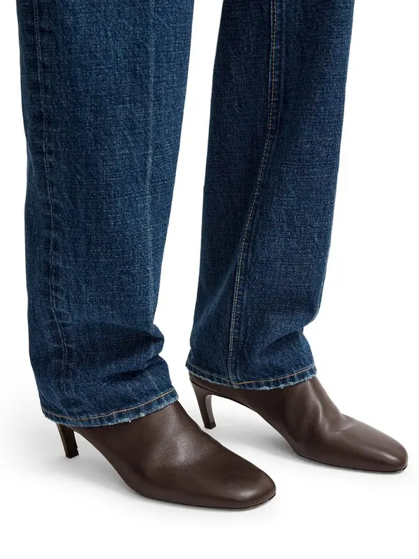 TOTEME Nappa Mid-heel Boots Bark - Multicolor